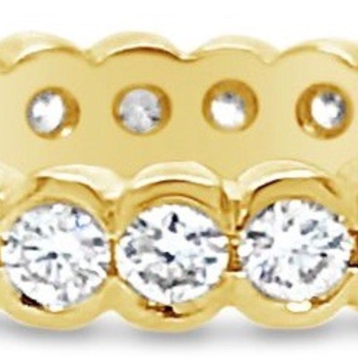 18ct yellow gold rbc full eternity diamond ring | Wishart Jewellers