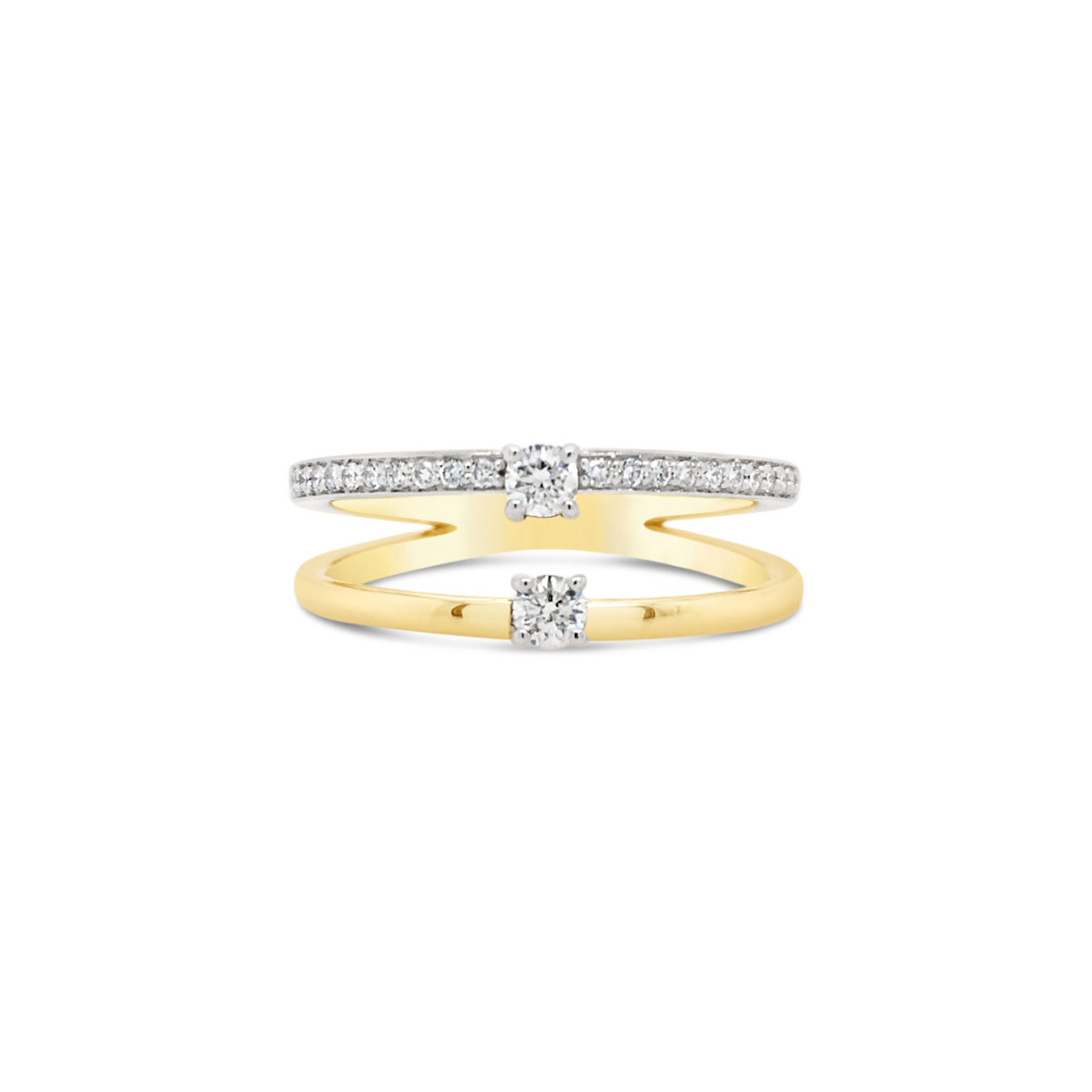 Double Band Diamond Ring | Wishart Jewellers