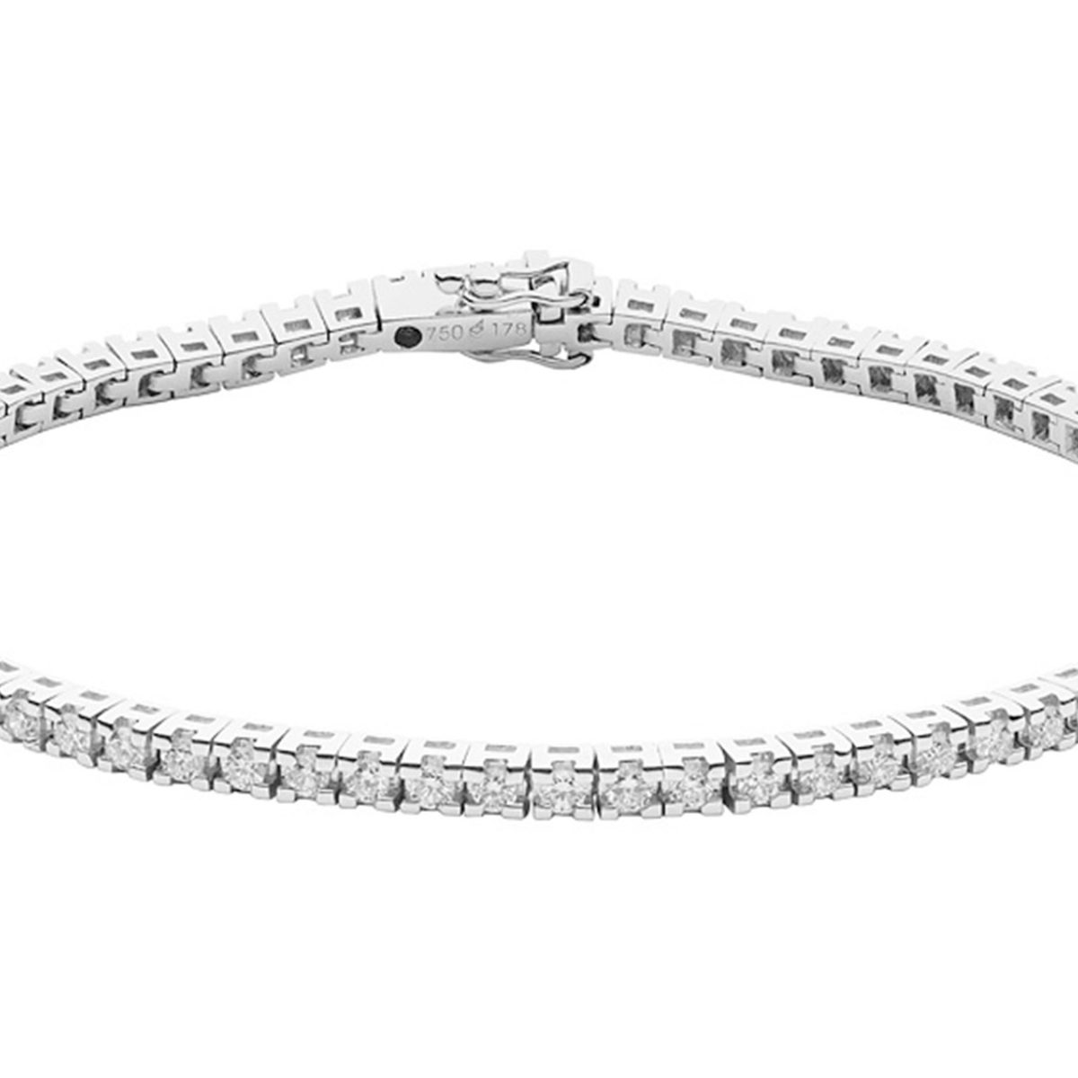 18ct White Gold Ladies Diamond Set Bracelet | Wishart Jewellers